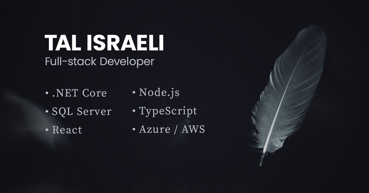 Tal Israeli: A Next Level Full-stack Developer